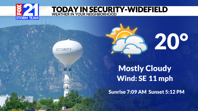 Weather in Your Neighborhood: Security-Widefield | FOX21 News Colorado
