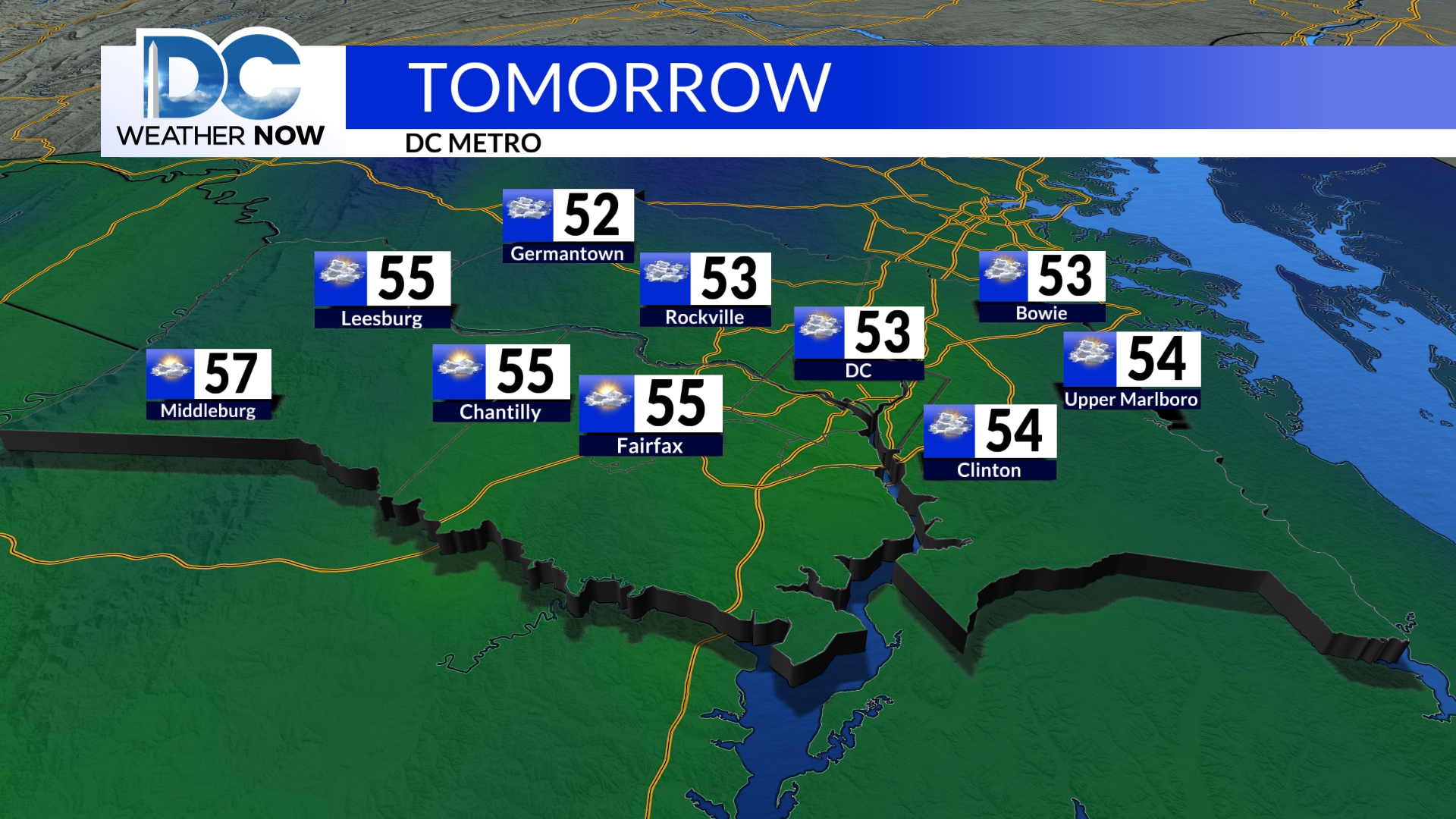 Weather in DC today: Forecast for DC, Virginia, Maryland