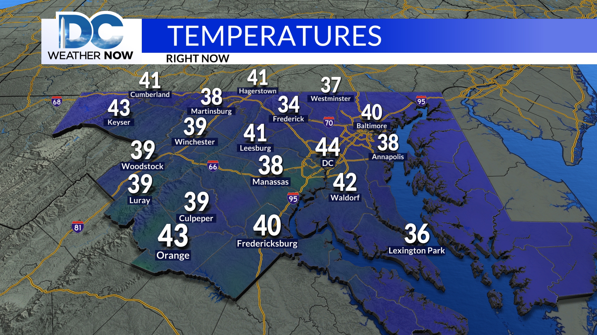 Weather in DC today: Forecast for DC, Virginia, Maryland