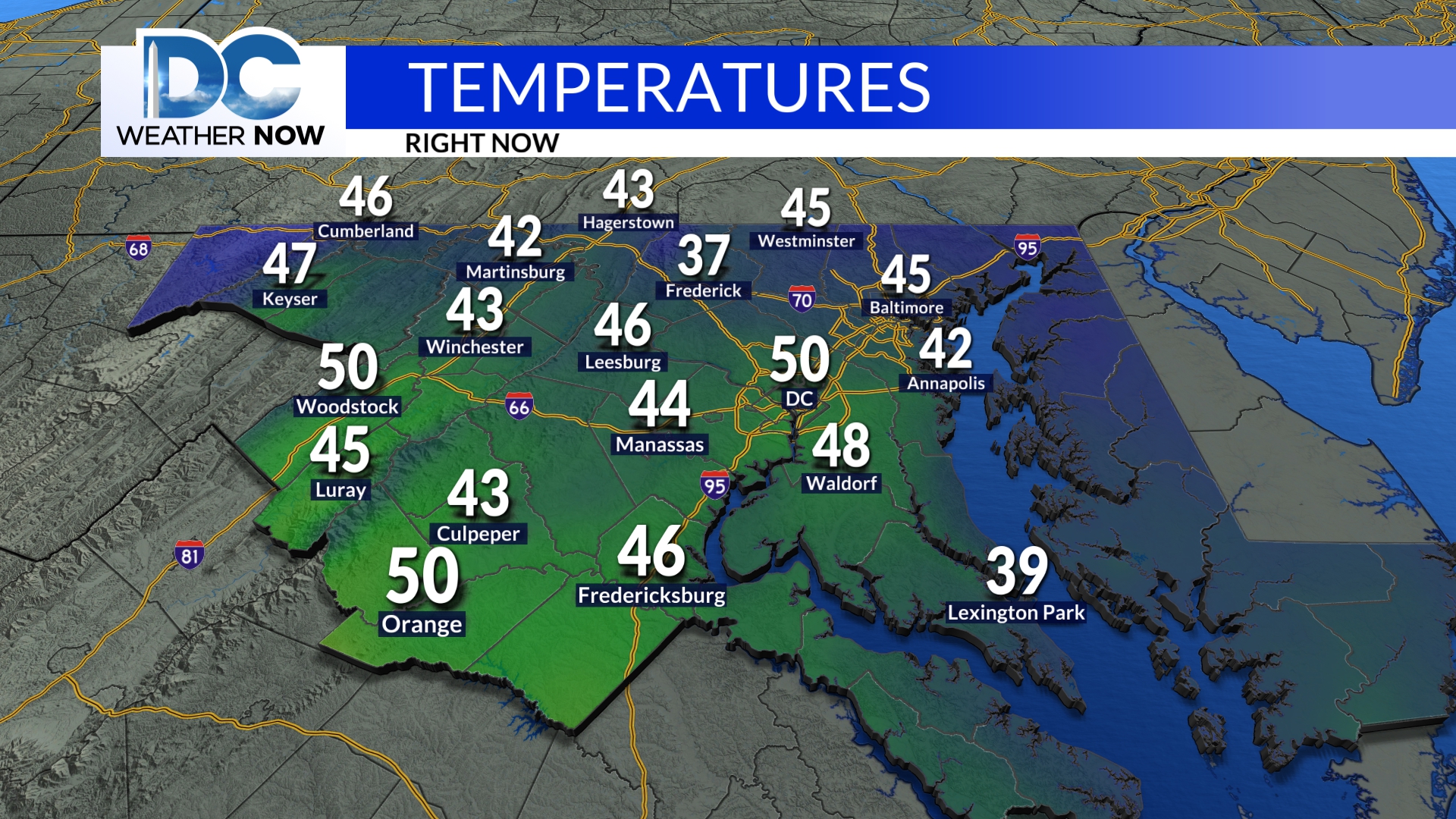 Weather in DC today: Forecast for DC, Virginia, Maryland