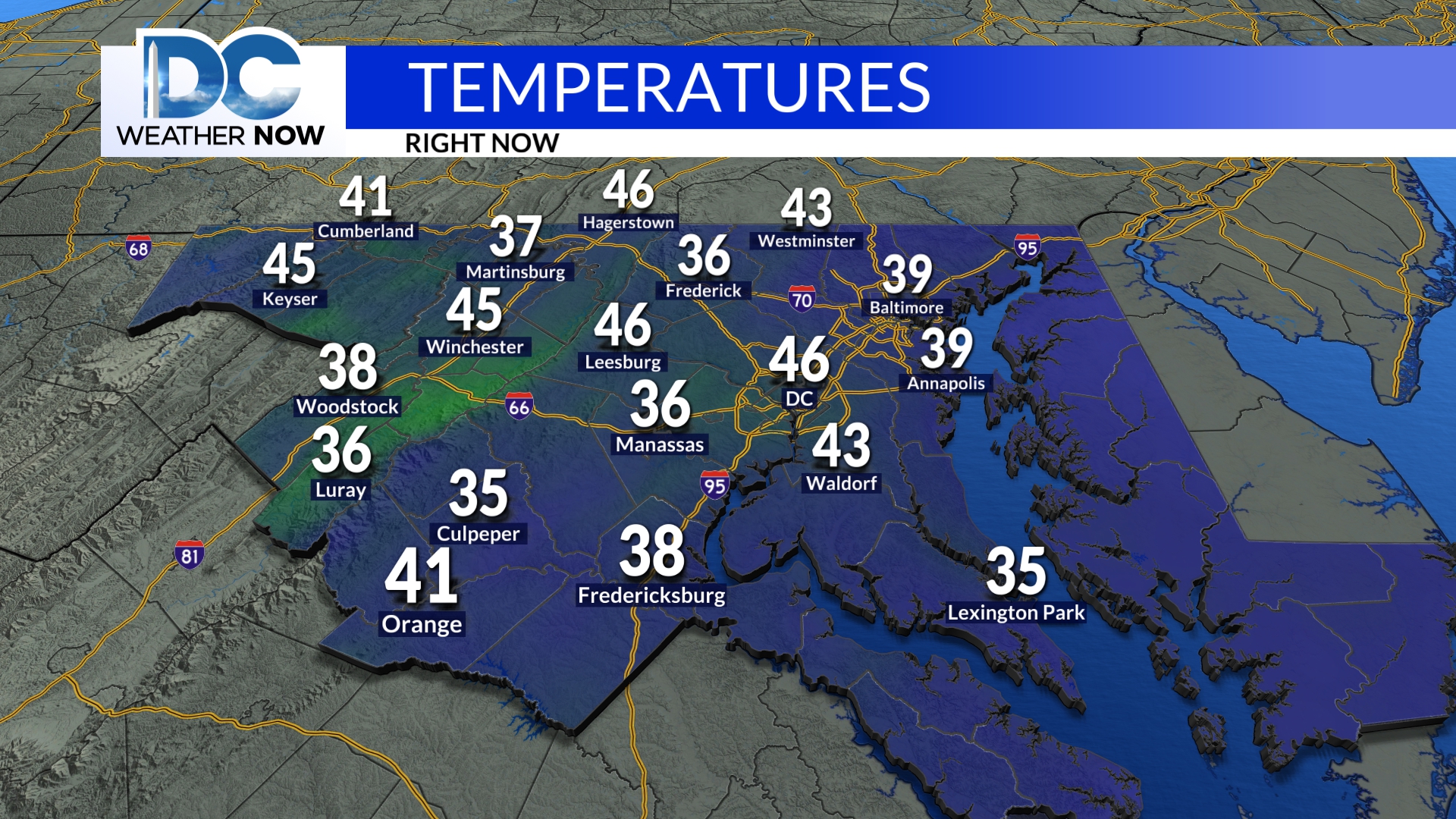 Weather in DC today: Forecast for DC, Virginia, Maryland