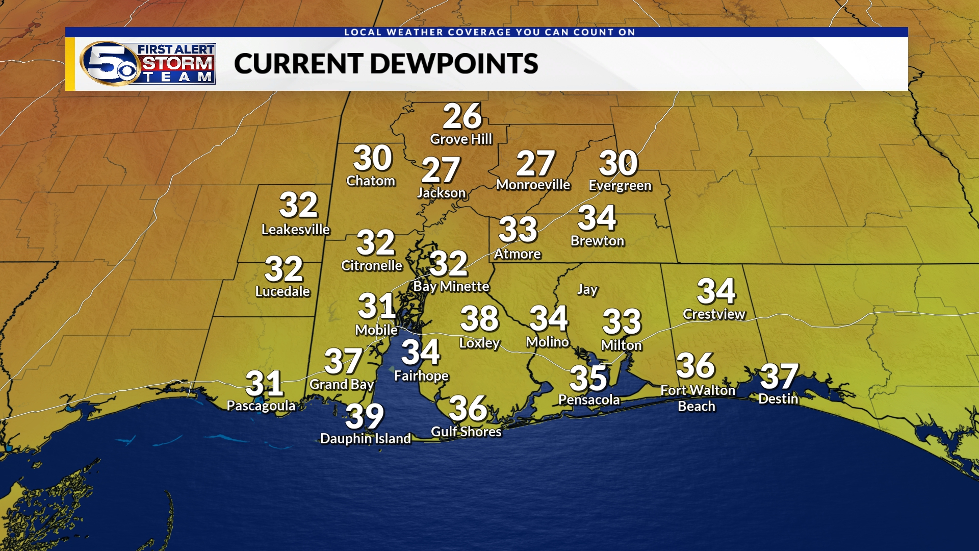 Weather: Mobile & Pensacola | 7 day forecast | WKRG