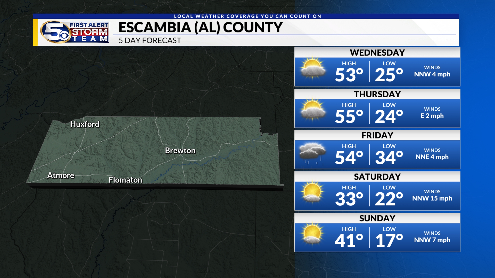 Weather: Mobile & Pensacola | 7 day forecast | WKRG