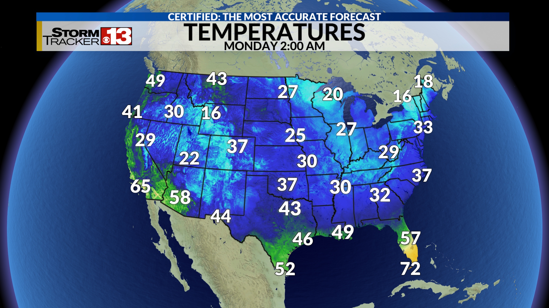Weather for West Virginia, Ohio and Kentucky