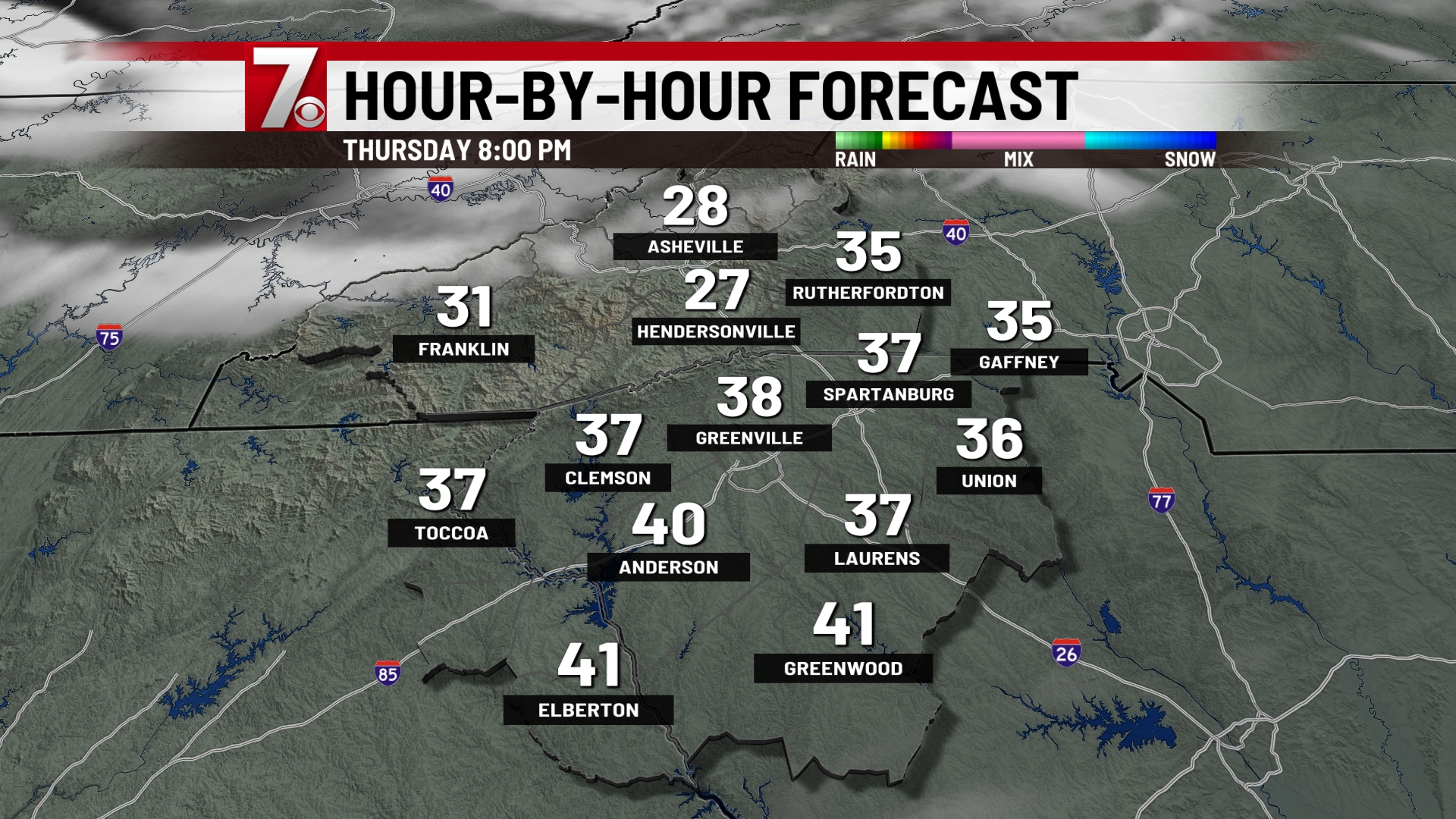 Weather Forecast for Greenville, Spartanburg, Anderson SC, WNC NE GA