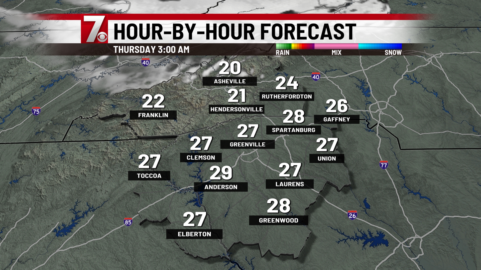 Weather Forecast for Greenville, Spartanburg, Anderson SC, WNC NE GA