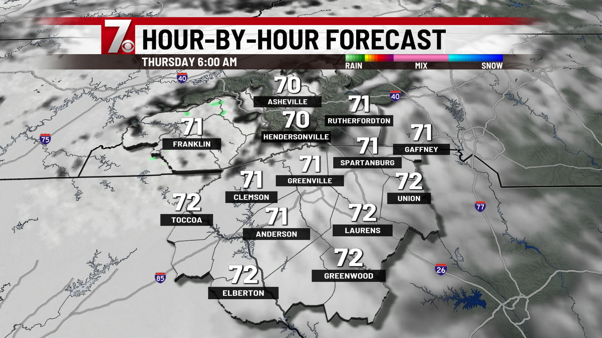Weather Forecast for Greenville, Spartanburg, Anderson SC, WNC NE GA