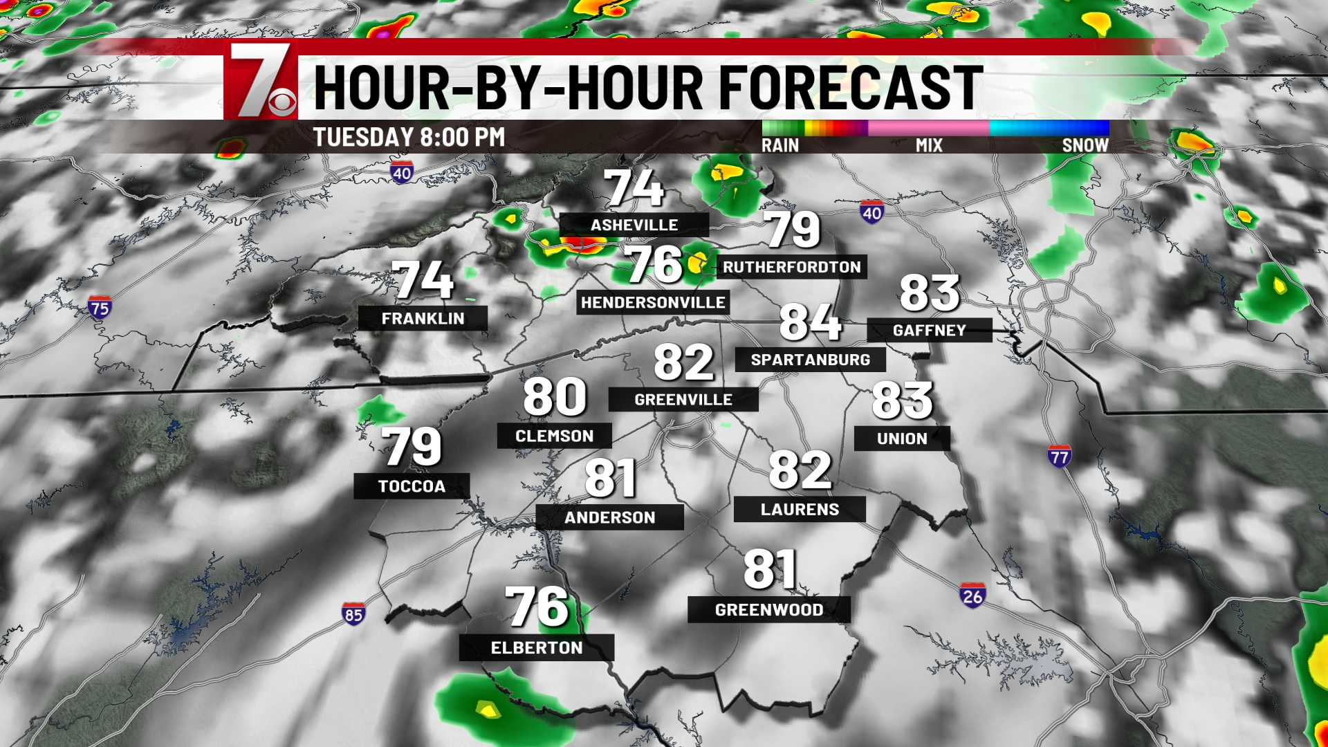 Weather Forecast for Greenville, Spartanburg, Anderson SC, WNC NE GA