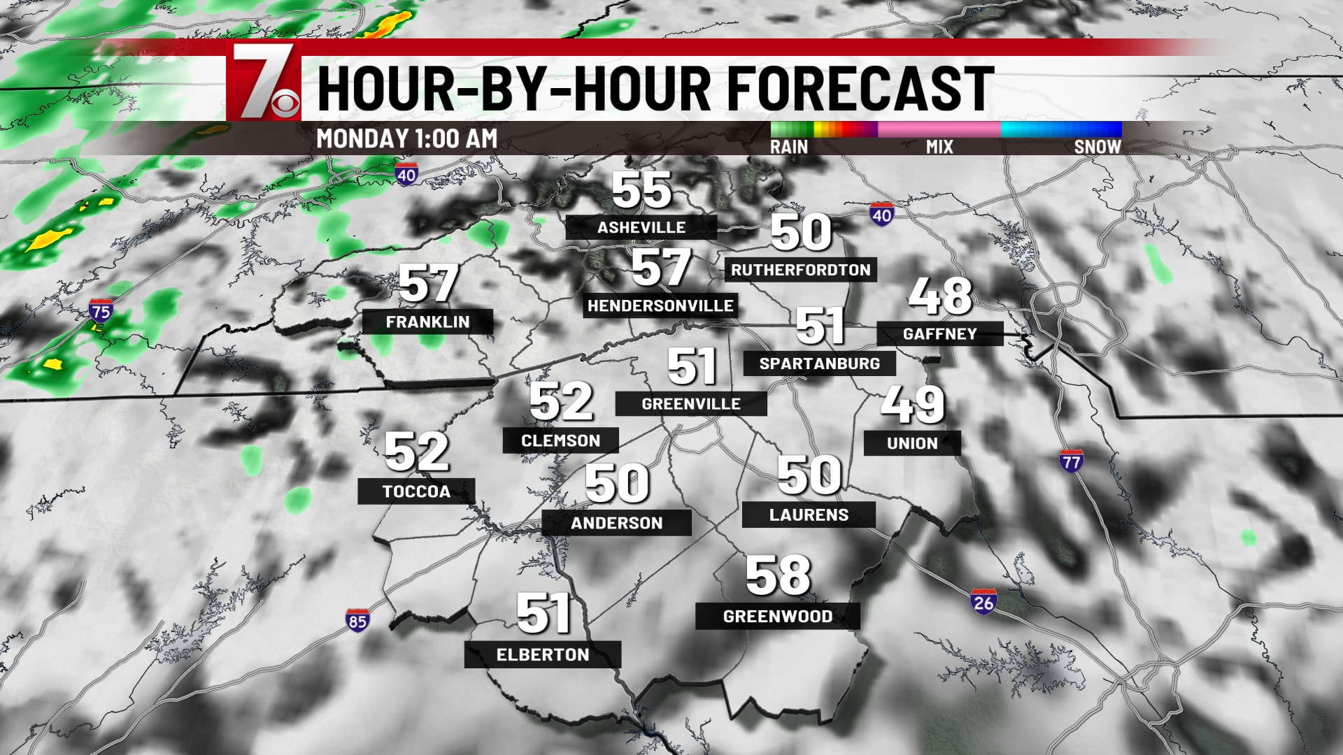 Weather Forecast for Greenville, Spartanburg, Anderson SC, WNC NE GA