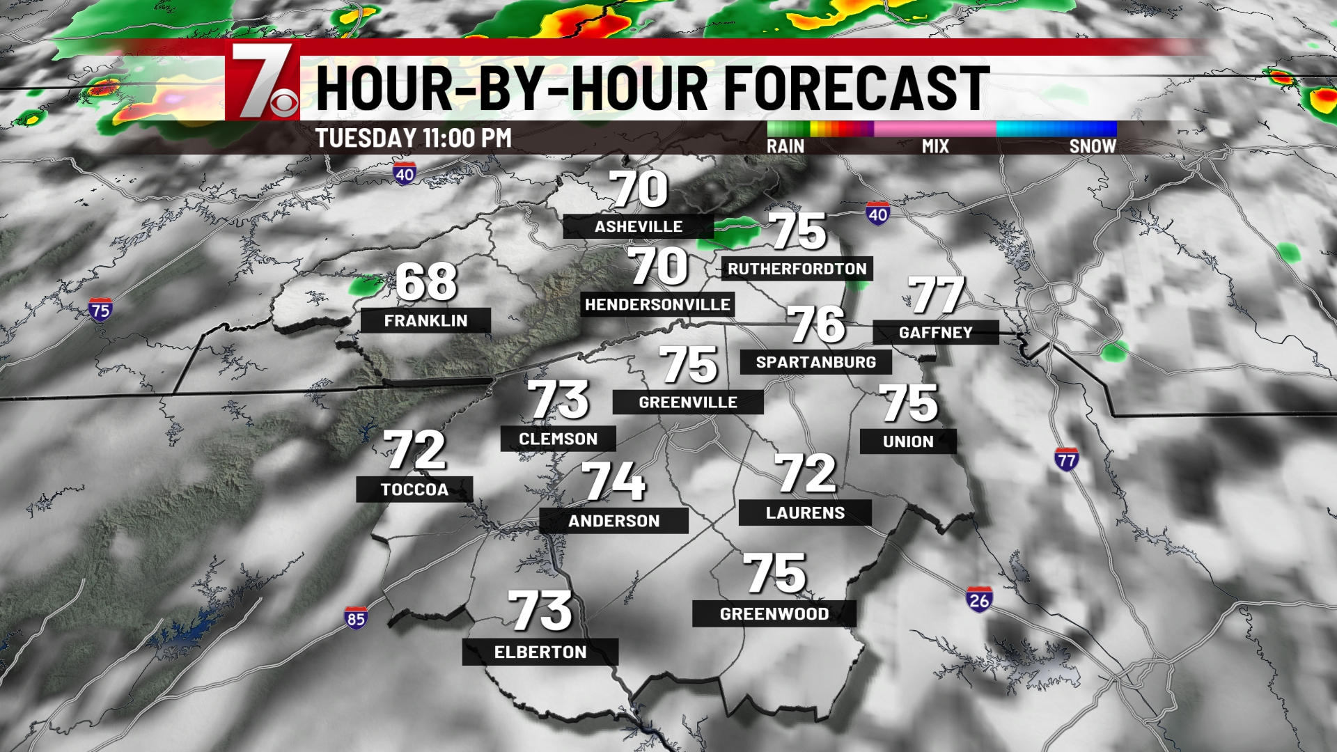 Weather Forecast for Greenville, Spartanburg, Anderson SC, WNC NE GA