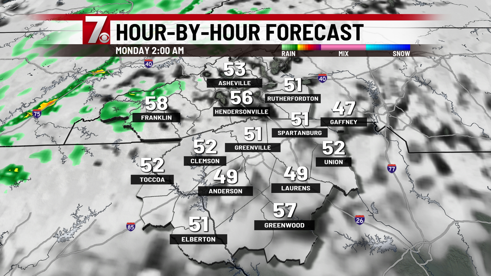 Weather Forecast for Greenville, Spartanburg, Anderson SC, WNC NE GA