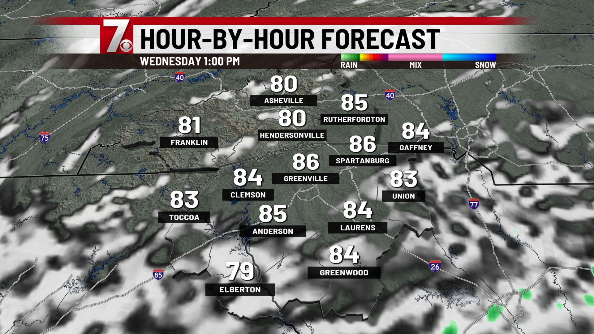 Weather Forecast for Greenville, Spartanburg, Anderson SC, WNC NE GA