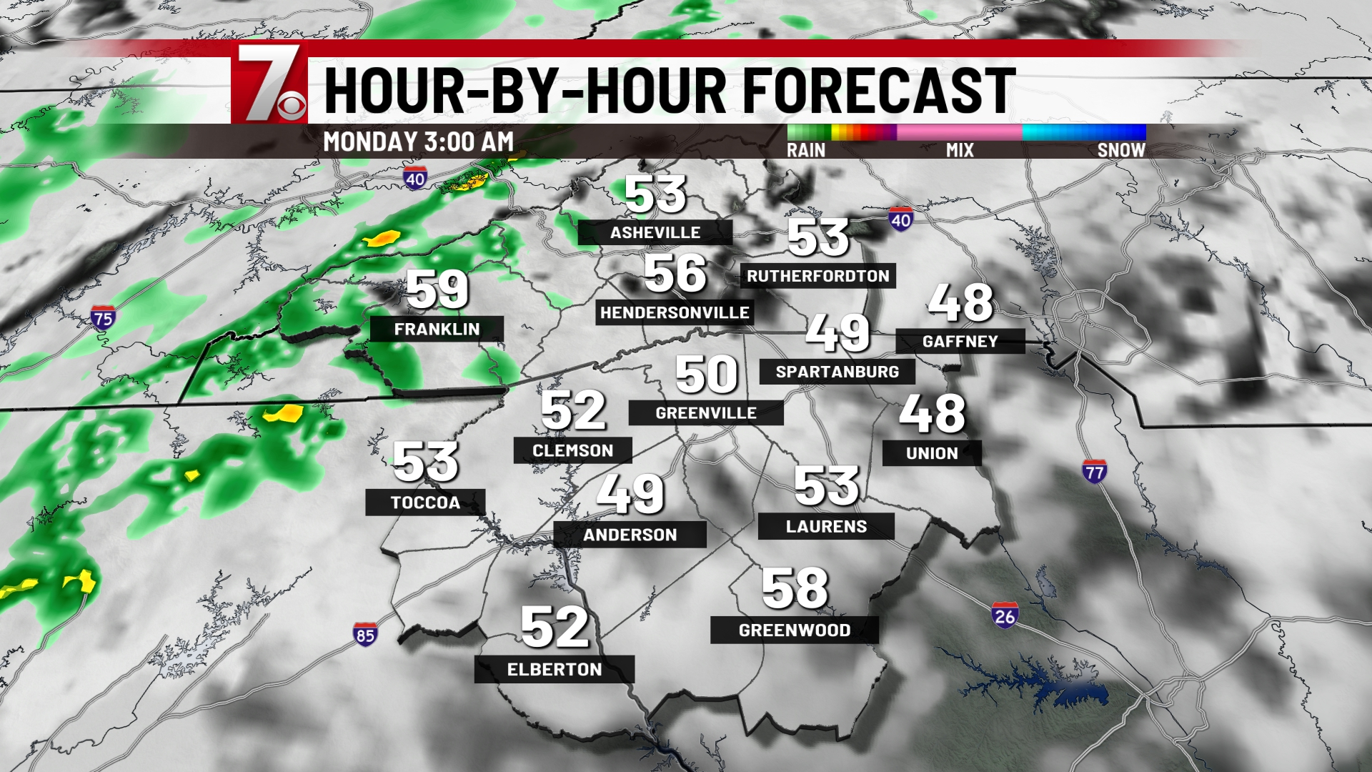 Weather Forecast for Greenville, Spartanburg, Anderson SC, WNC NE GA